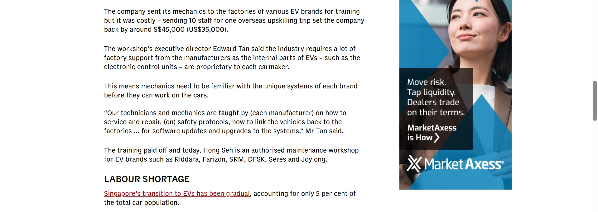 Shortage of skilled mechanics a challenge as car workshops pivot to EV ...